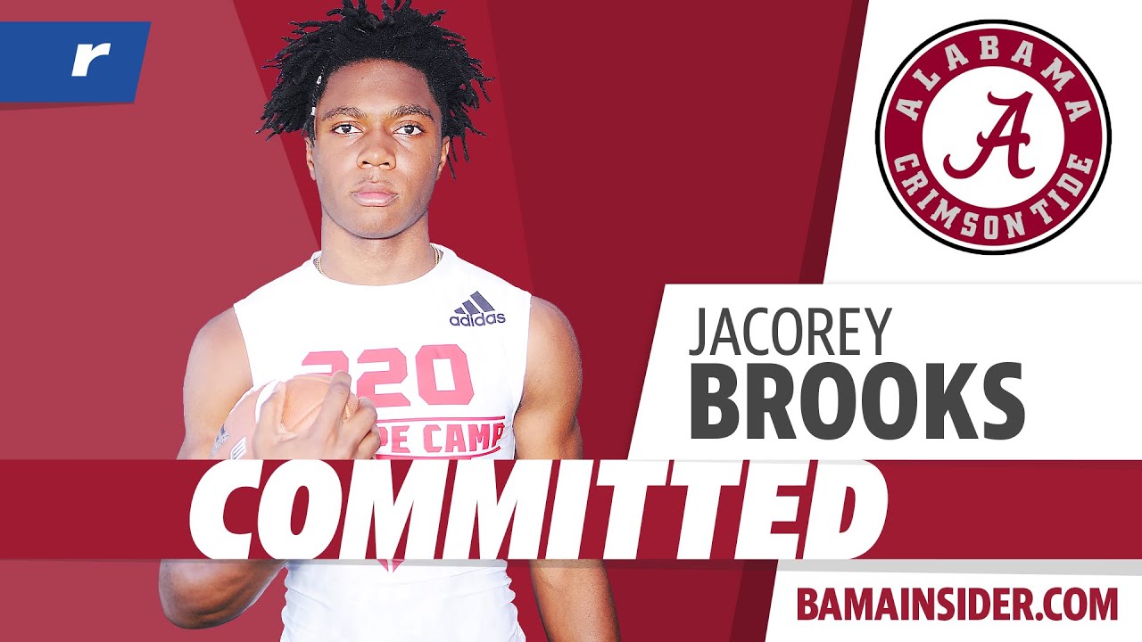 Jacorey Brooks commits to Alabama - YouTube
