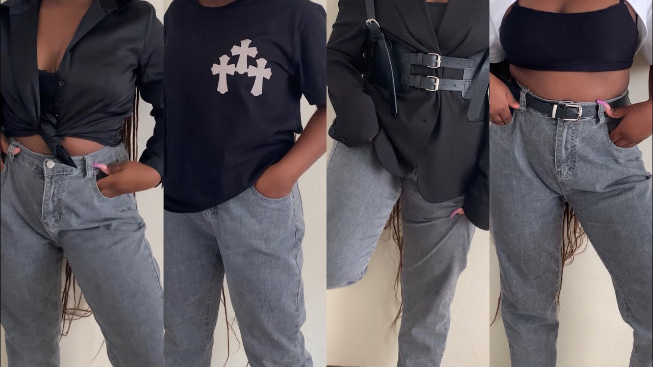 HOW TO STYLE BOYFRIEND JEANS👖|| ZIMBABWEAN YOUTUBER💕. - YouTube