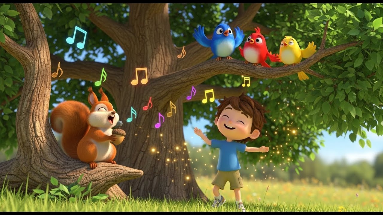The Squirrel Who Sang a Song | Best Nursery Rhymes and Kids Songs ...
