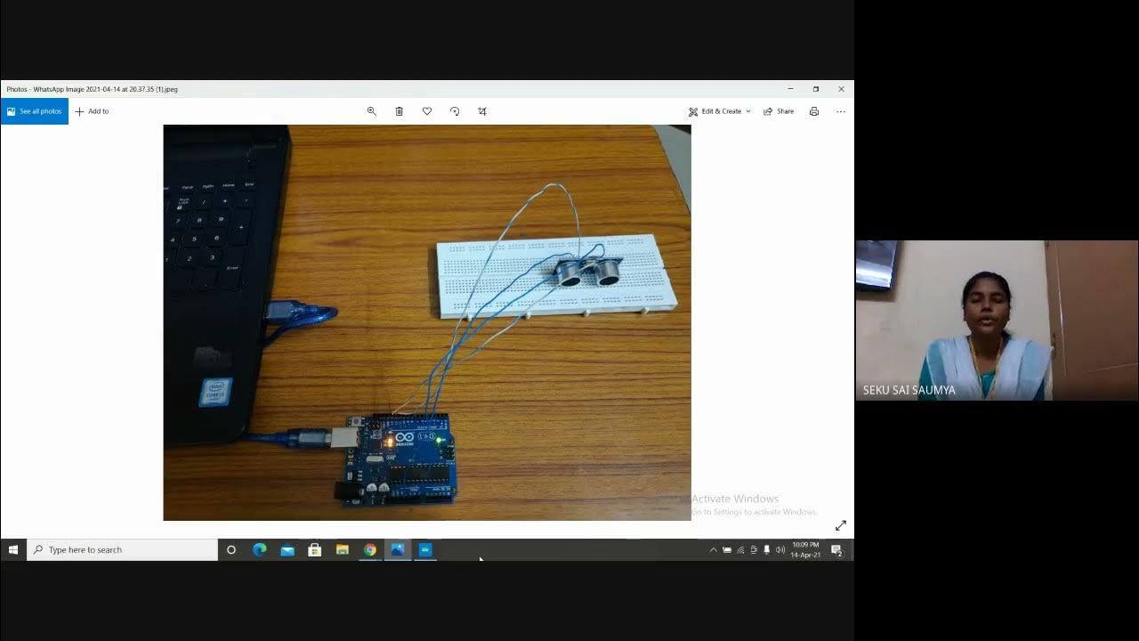 Wireless distance measurement using Ultrasonic Sensor - YouTube