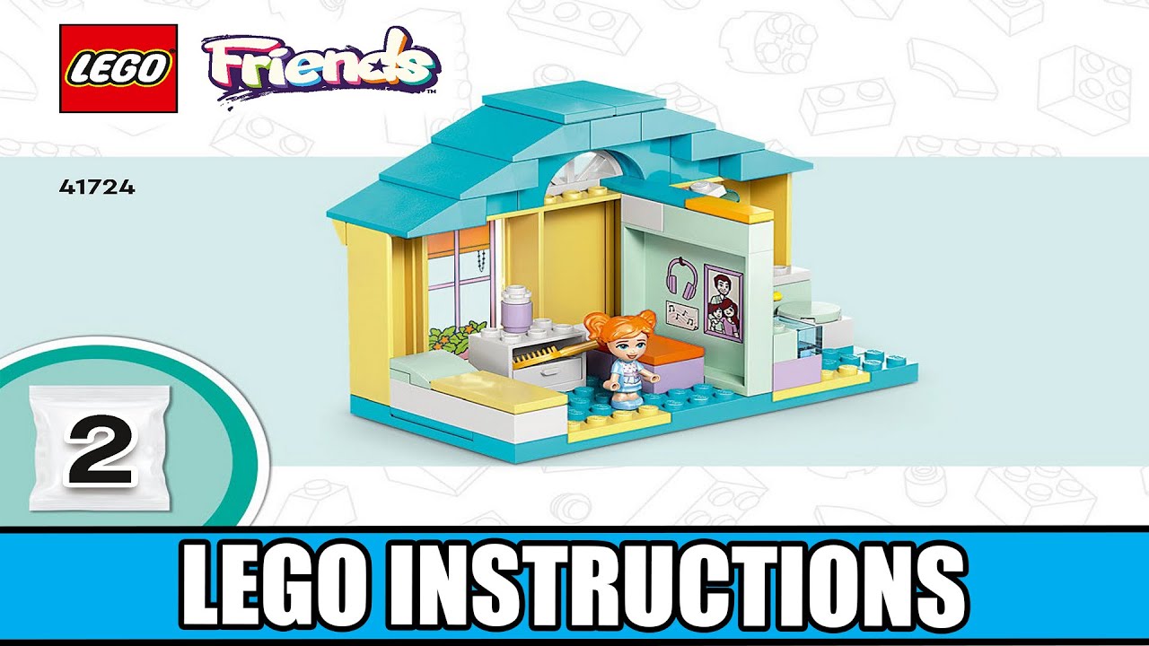 LEGO Instructions | Friends | 41724 | Paisley's House (Book 2) - YouTube