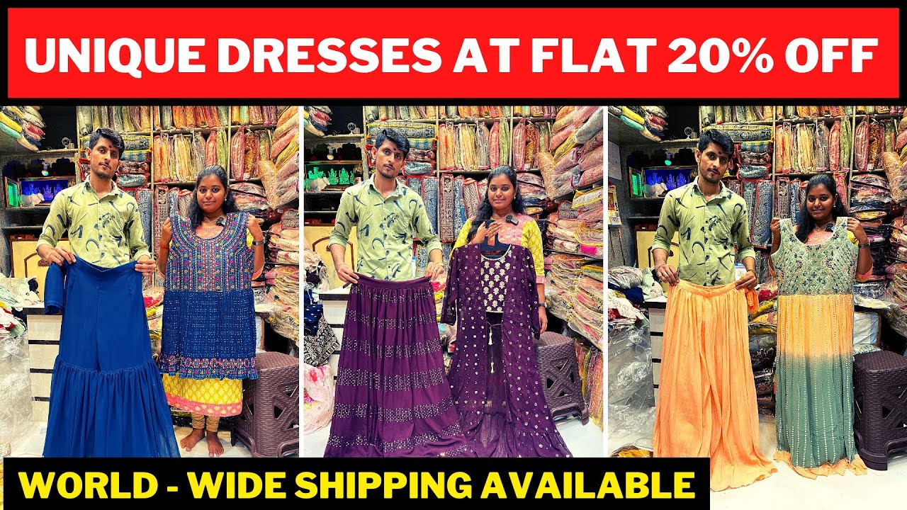 Grand & Unique Dresses Flat 20% Off | Monica Boutique Sowcarpet Dress ...