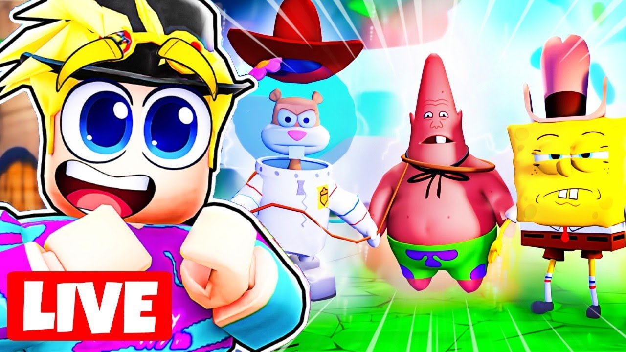 🔴LIVE🔴 WORLD RECORD ENDLESS RUN in SPONGEBOB TOWER DEFENSE - YouTube