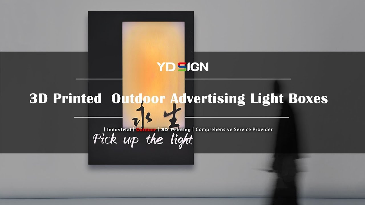 3D Printed Outdoor Advertising Light Boxes by 3D Sign Printer#lightbox ...