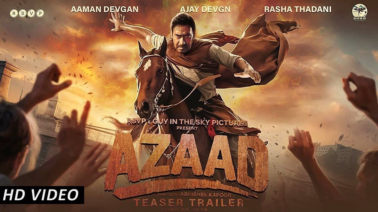 Azaad Teaser Ajay Devgan | Aaman Devgan | Rasha Thadani | Azaad Trailer Release Date - YouTube