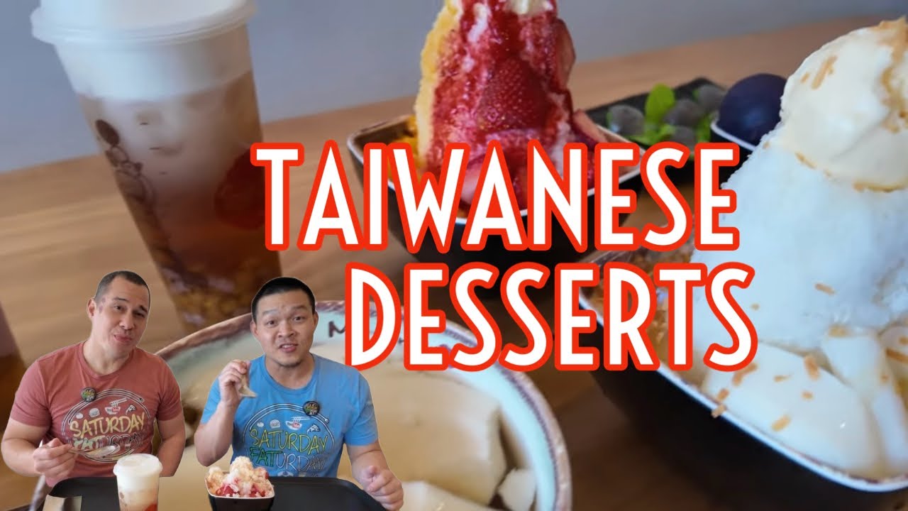 Taiwanese Desserts! Mochi! Taro! UBE! Tofu Pudding! Boba! - YouTube
