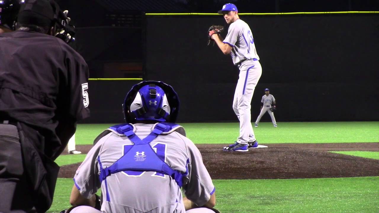 Sophomore RHP Zach Schellenger 3-12-16 - YouTube