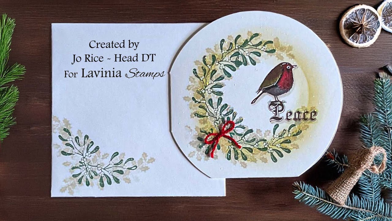 Bobby under The Mistletoe by Jo Rice - a Lavinia Stamps Tutorial - YouTube