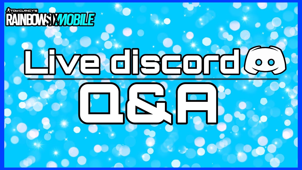 December Rainbow Six Siege Mobile Live Dev Discord Q&A - YouTube