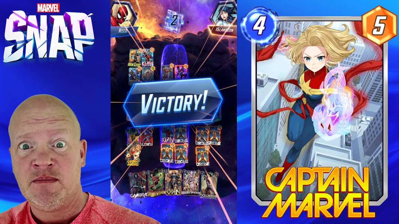 Captain Marvel Amazing Victory Marvel Snap Gameplay - YouTube