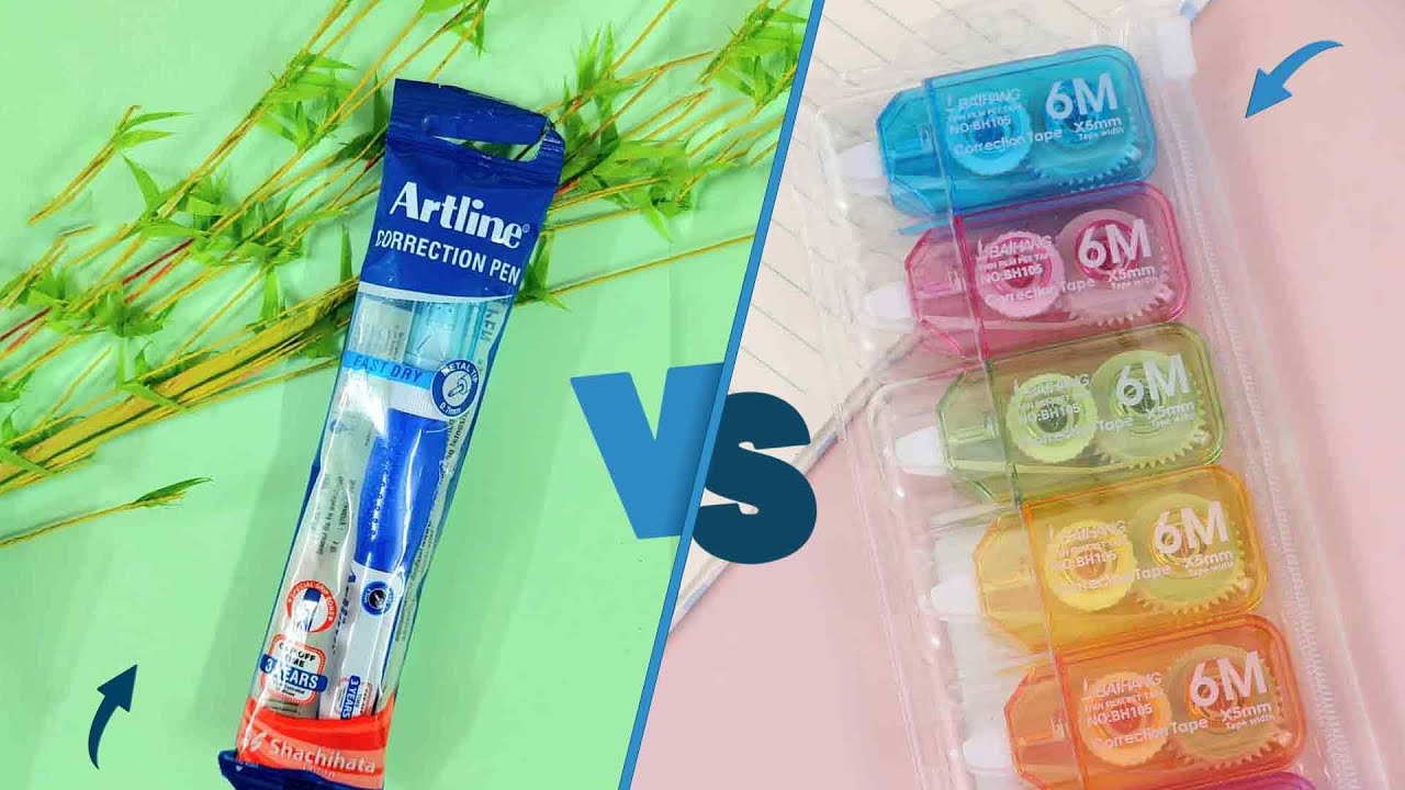 Correction Pen vs Correction Tape: Which is Better for Mistakes? - YouTube
