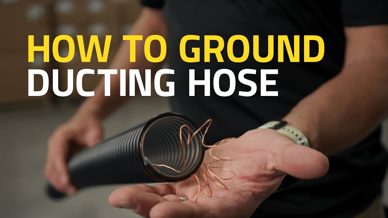 How To Ground Industrial Ducting Hose - YouTube