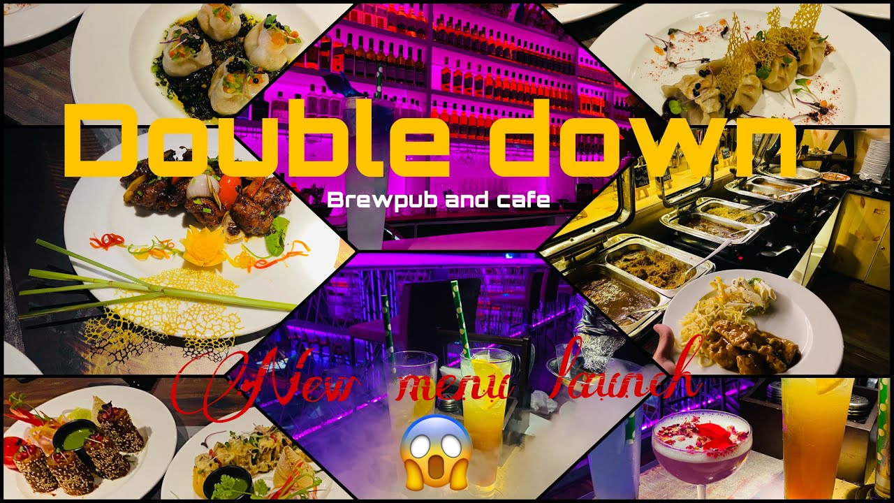 😱Double down এর নতুন মেনু 🍹🤤🍲🥙🍷🍻🥘🎥| new menu launch event at Double ...