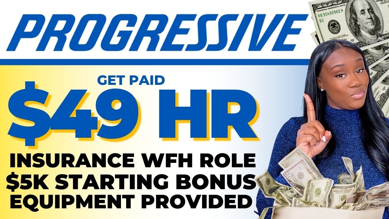 PROGRESSIVE WORK FROM HOME $7,840/MONTH | INSURANCE REMOTE JOBS | WFH ...