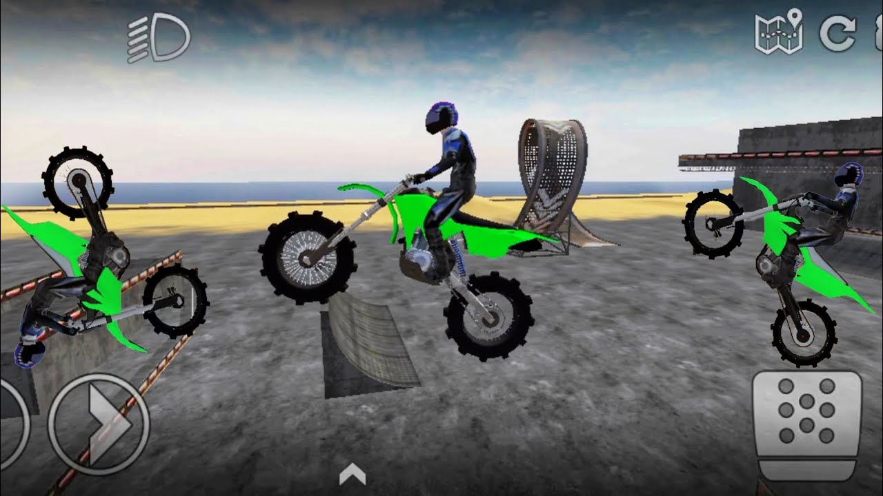 Motor dirt bike extreme backflip stunts - YouTube