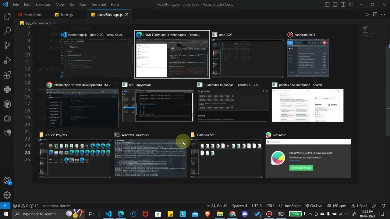 localStorage - read & write data - YouTube