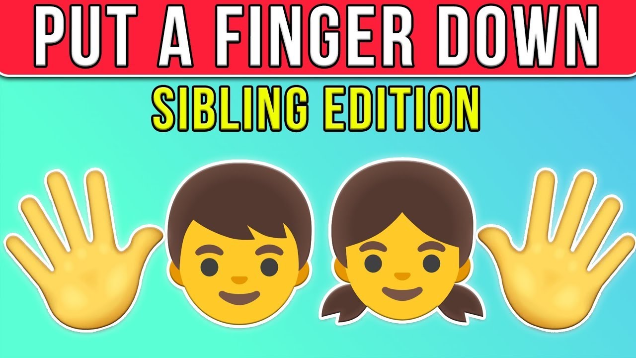 Revealing Secrets | Sibling Edition Finger Challenge - YouTube