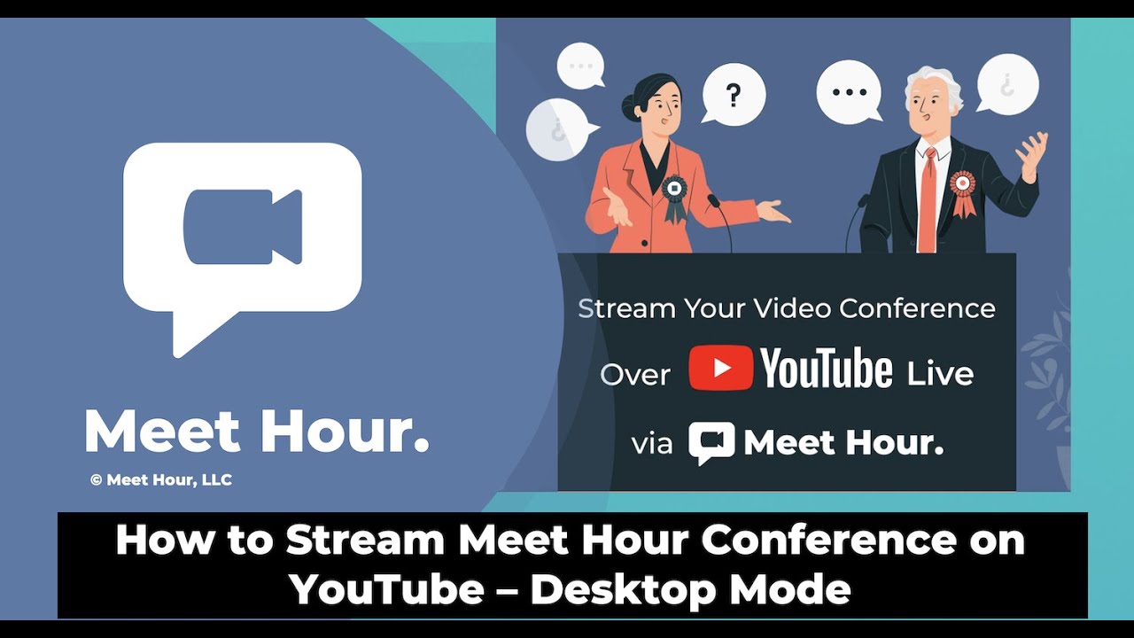 (Meet Hour - Tutorial) - How to Live Stream Meet Hour Video Conference ...