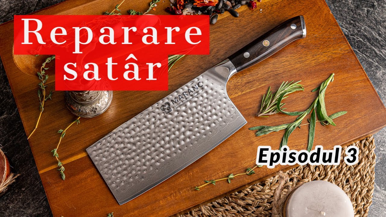 Reparare şi ascuţire satâr Maranc M80 cu pietre japoneze Shapton M5 ...