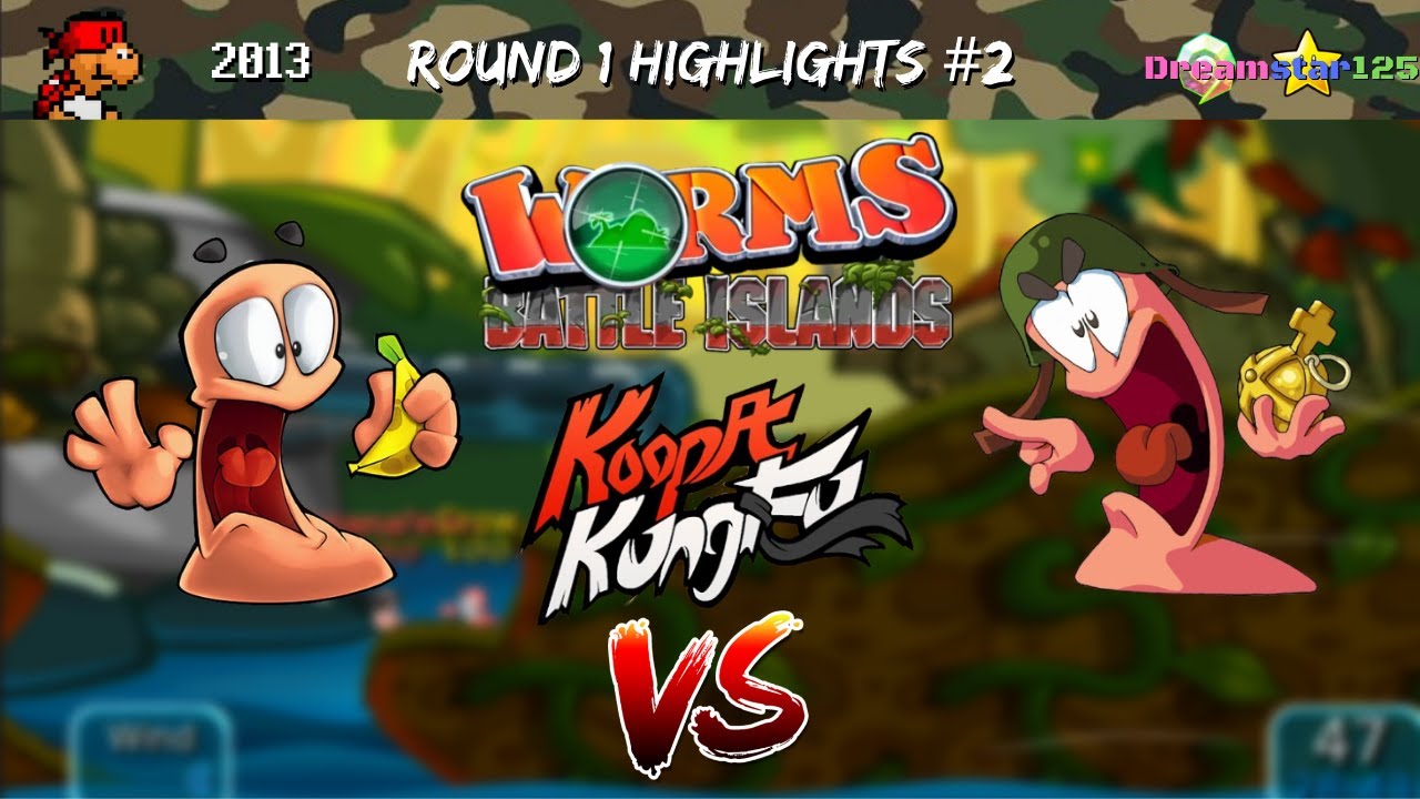 KoopaKungFu Highlights - Worms: Battle Islands Round 1 Part 2 - YouTube