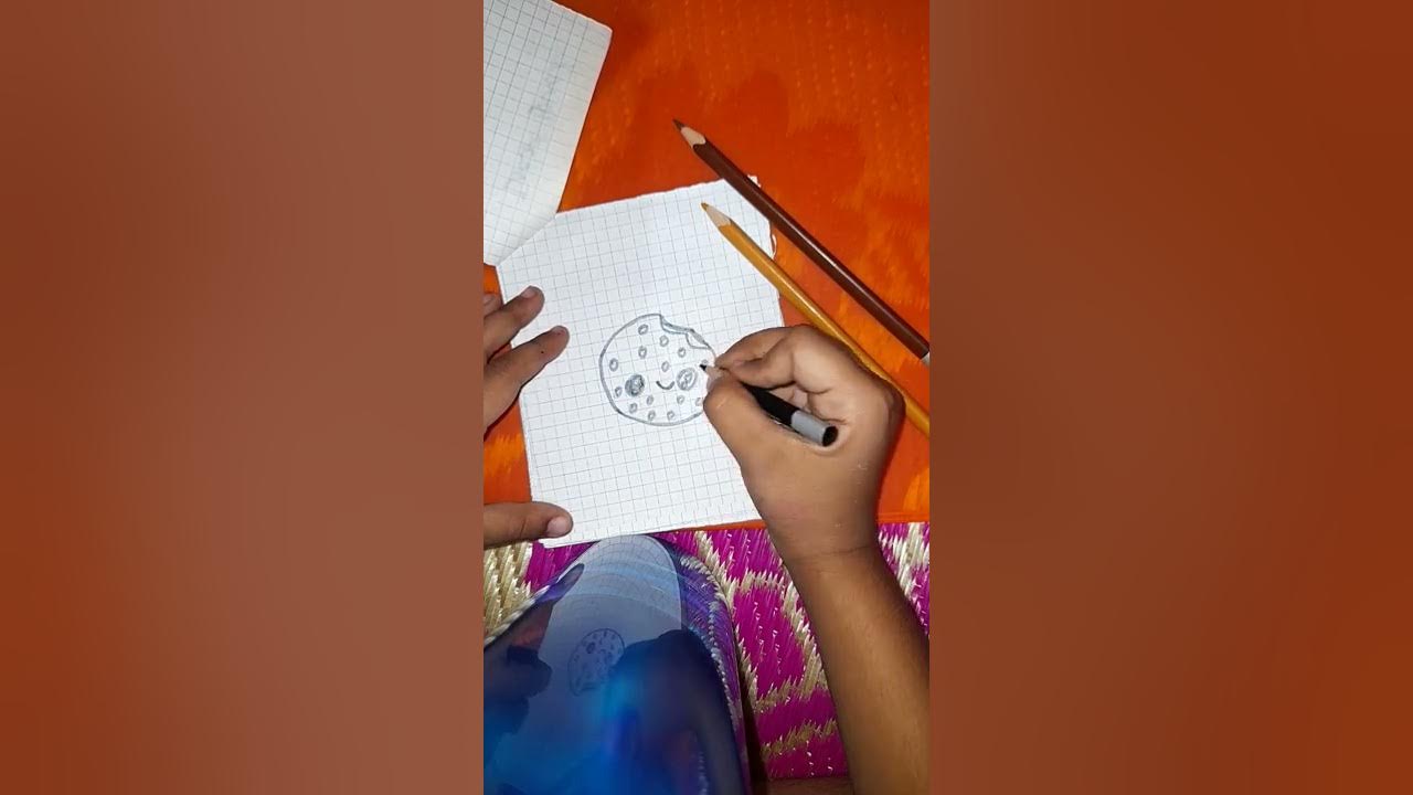 How to draw a cute cookie- step by step- cute and easy for kids part 4 ...