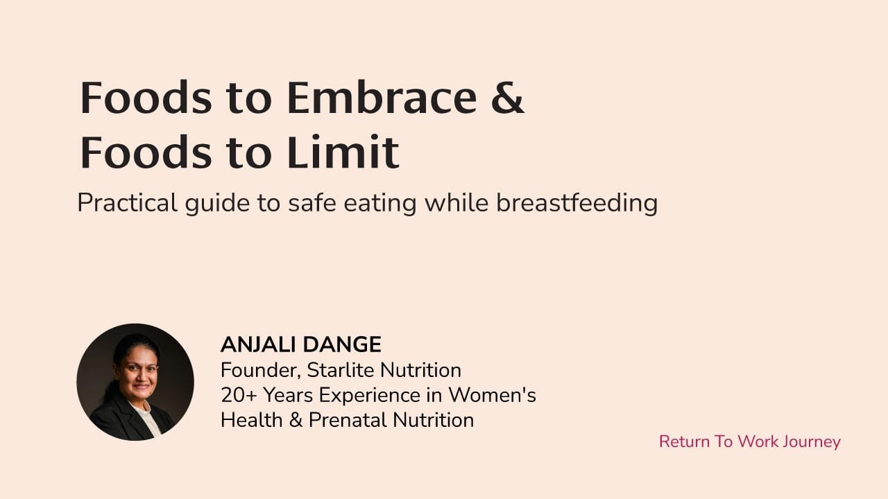 Foods to Embrace & Foods to Limit During Postpartum - YouTube