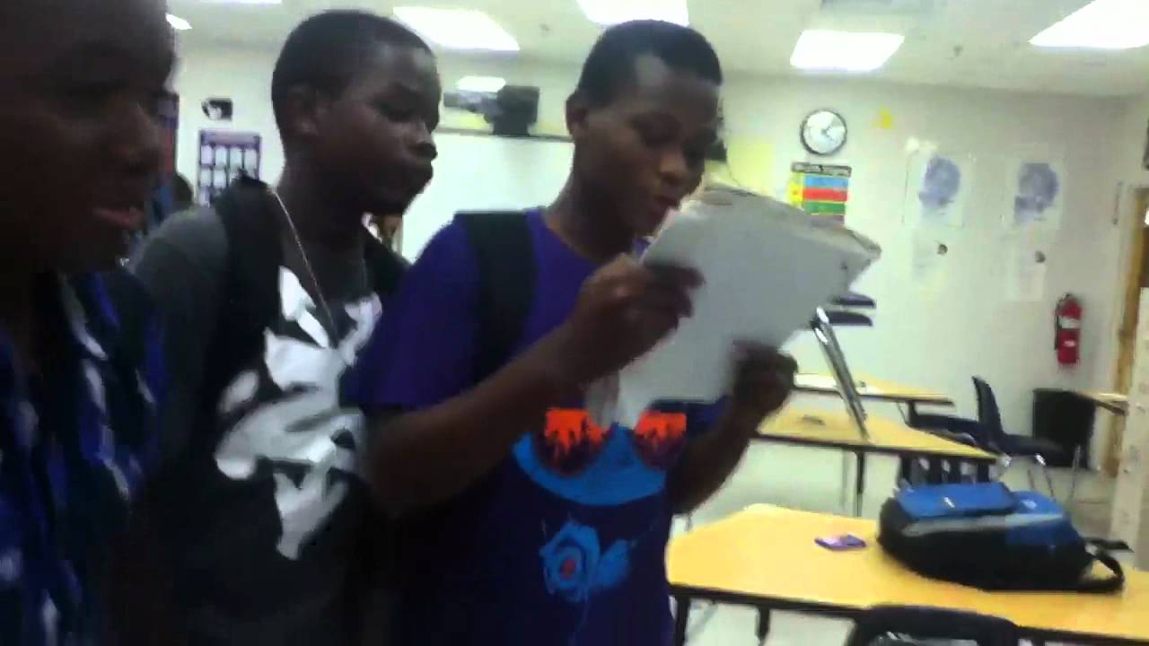 7th graders rapping - YouTube