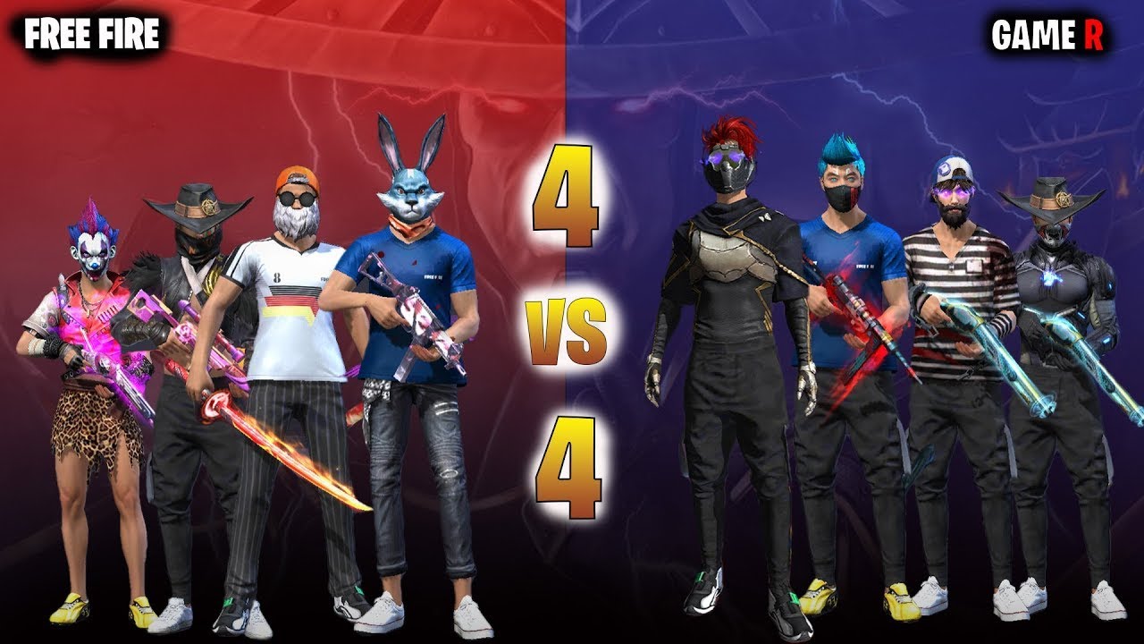 CS Match 36 | 4VS 4 Match | GAME R - FF in Playing - YouTube