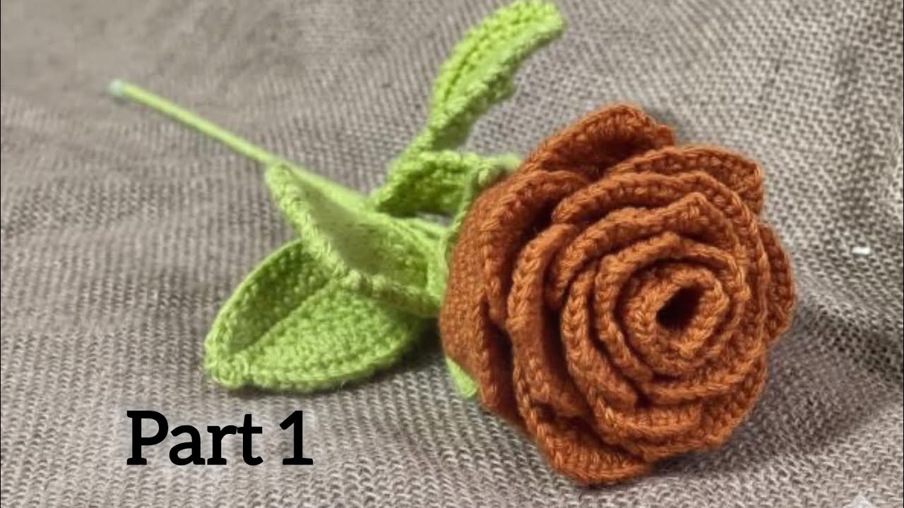 Part 1- "How to Crochet a Simple Flower | Easy Crochet Flower Tutorial ...