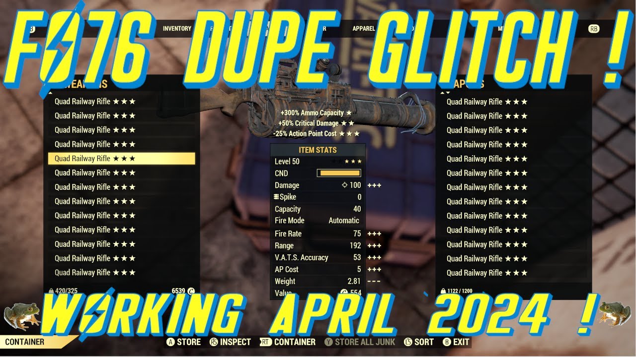FALLOUT 76 DUPE GLITCH WORKING APRIL 2024 ! DUPLICATION EXPLOIT ...