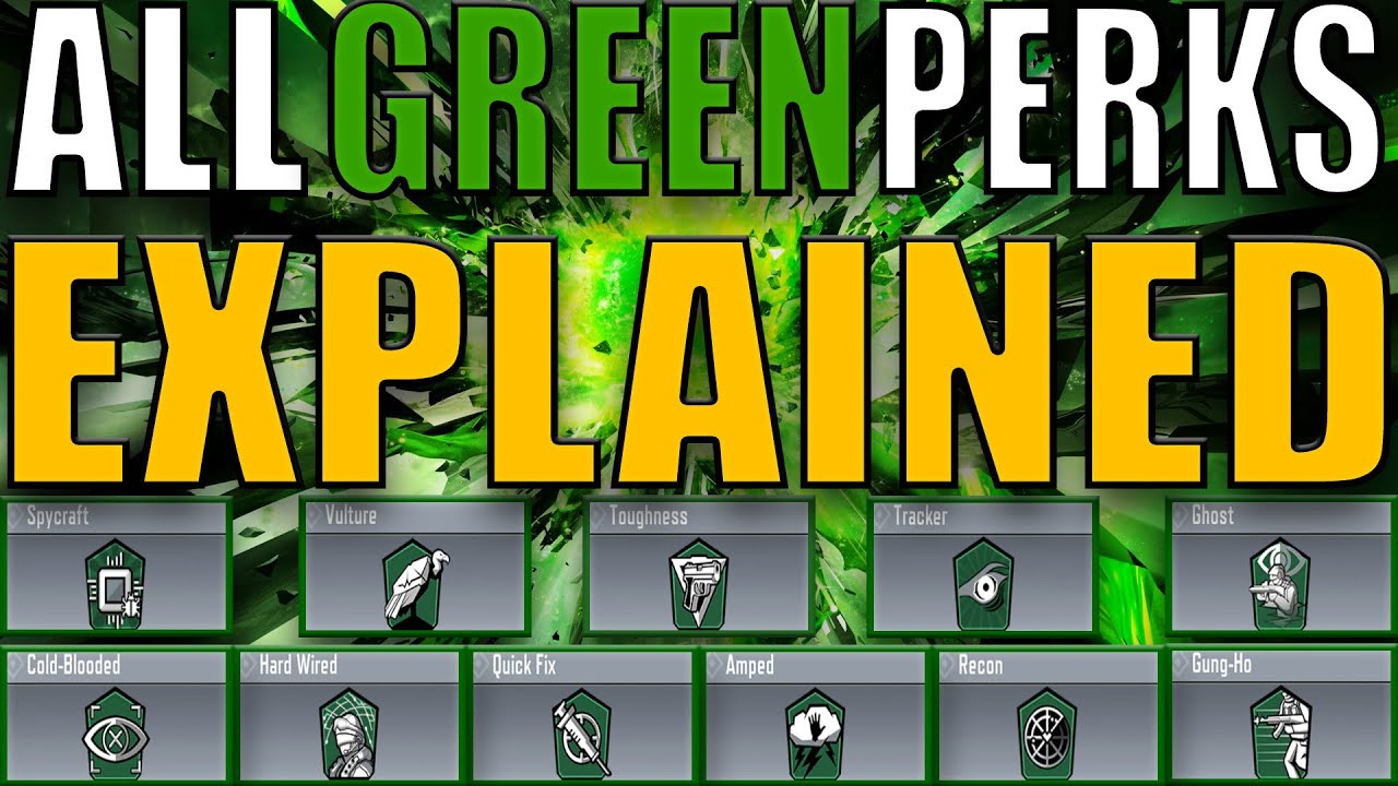 The COMPLETE And UPDATED Guide For Every Green Perk In 3 MINUTES - YouTube