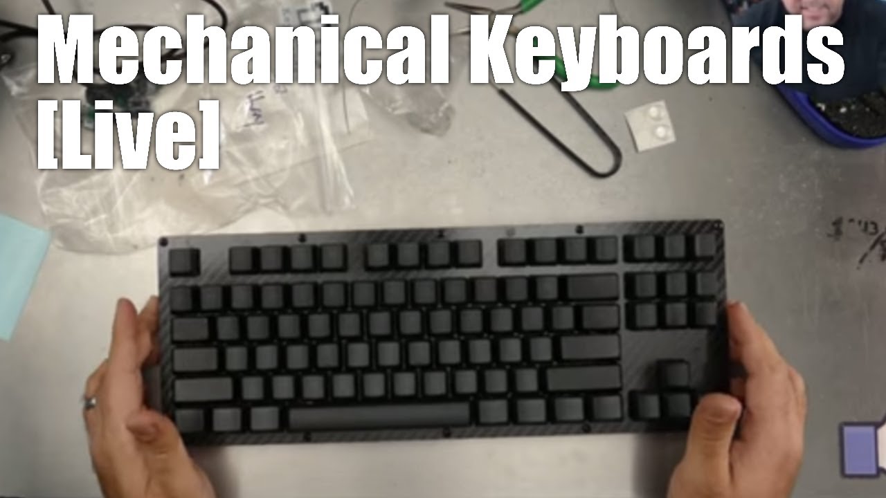 Live Mechanical Keyboard build - Custom Clicky Carbon Fiber TKL - YouTube
