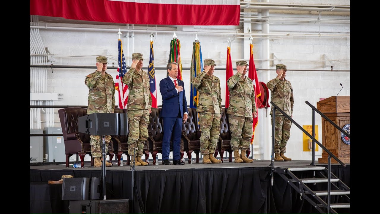 Georgia Department of Defense Adjutant General Change of Command - YouTube