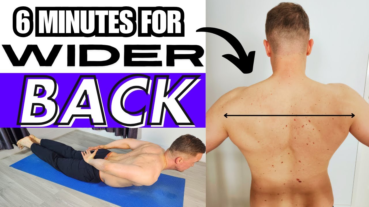 6 Minute For Wide Back At Home. No Equipment - YouTube