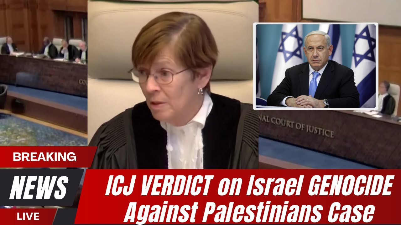 ICJ VERDICT on Israel GEN0CIDE Against Palestinians Case - YouTube
