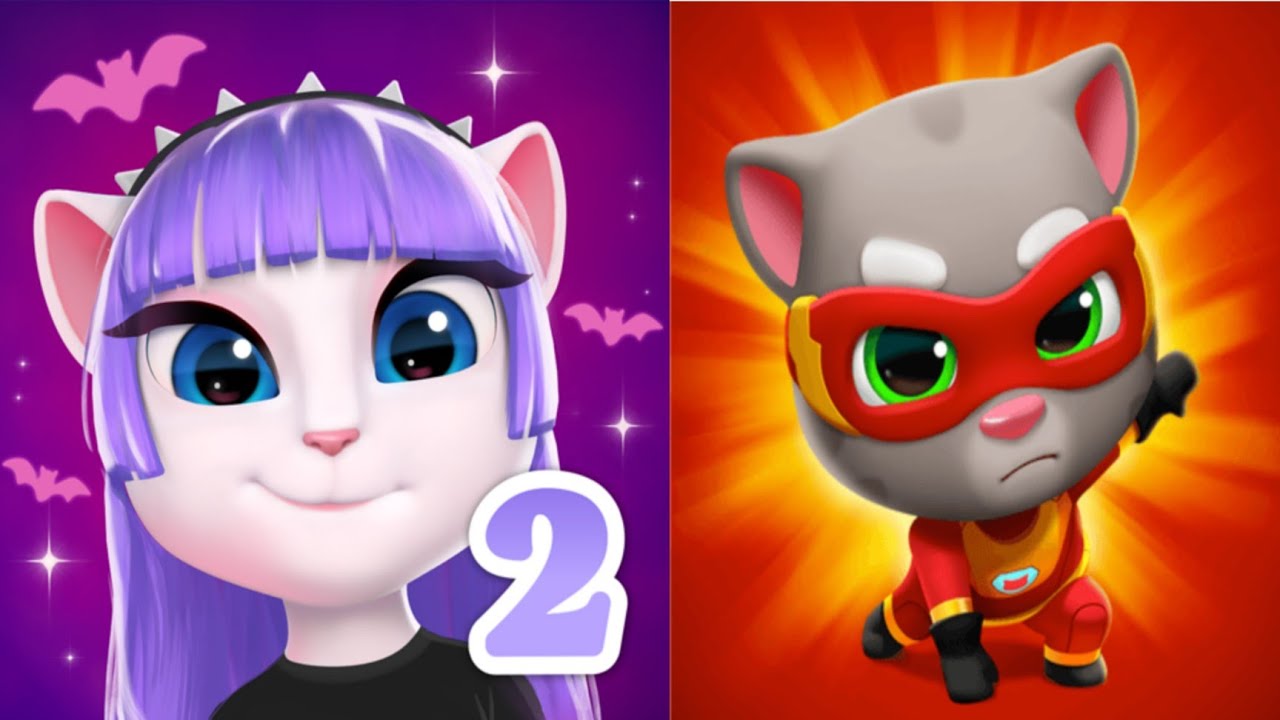 My Talking Angel 2 😇 vs My Talking Tom Hero Dash Android - Full Screen ...