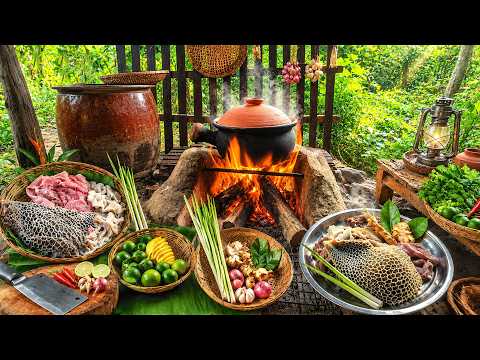 Traditional Village cooking | Organic Beef Curry in countryside Style
