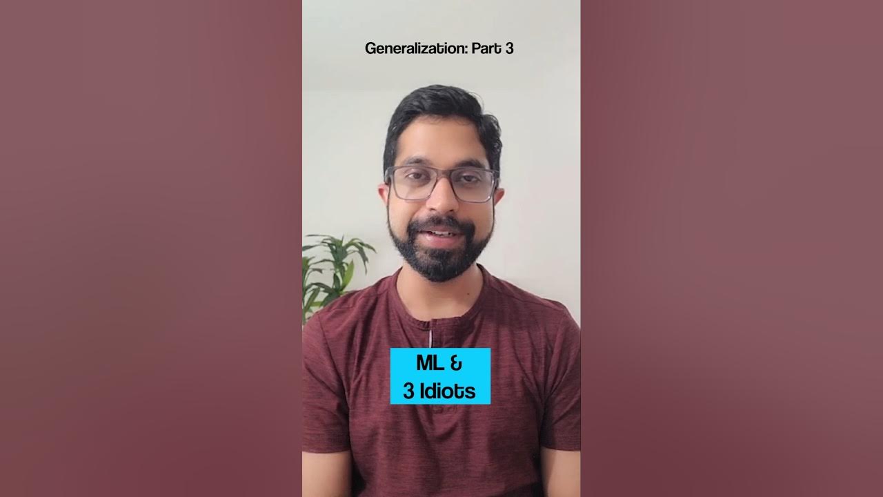 Machine Learning & 3 Idiots | Generalization Part 3 - YouTube