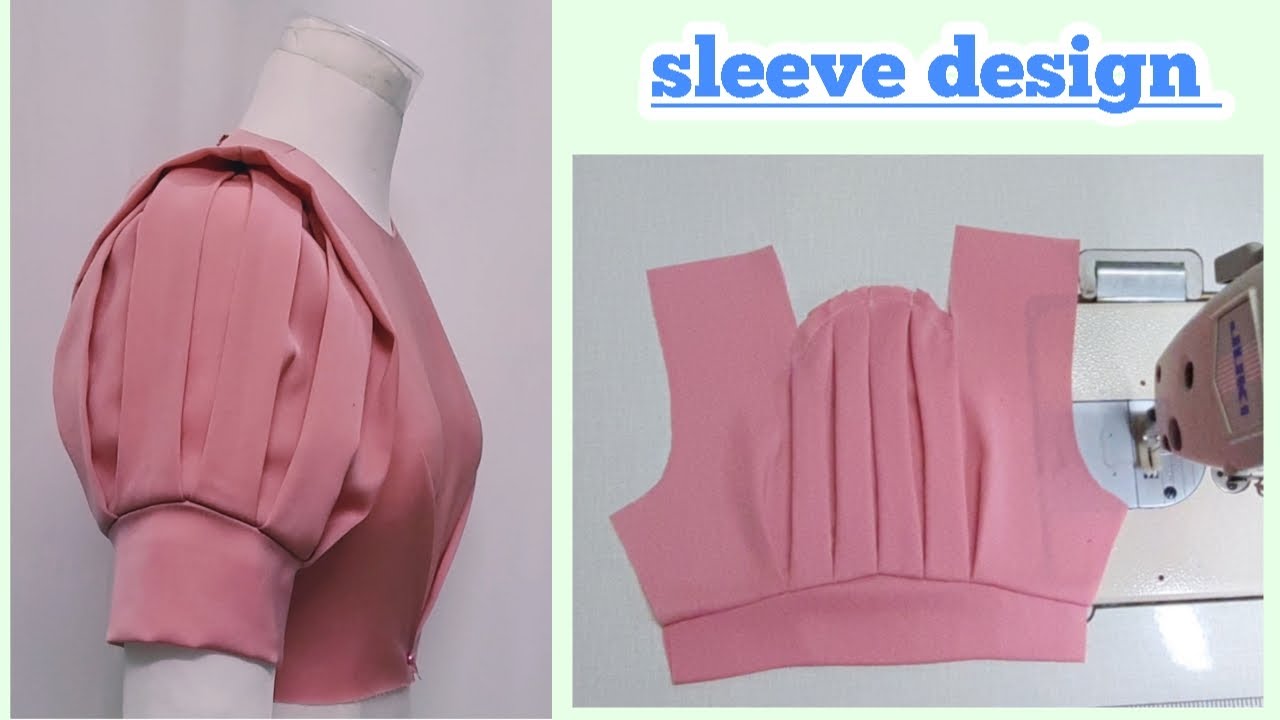 💥 New pattern pleated sleeve design |beautiful sleeve sewing technique ...