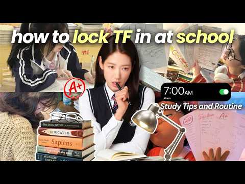 How to Lock in at School 📚✨: How Not to Fail + Study Tips and Routine