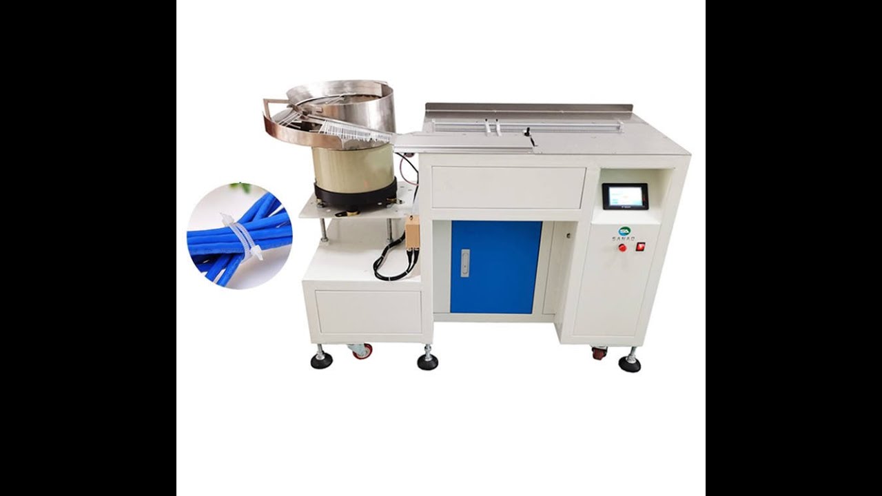 Automatic Nylon ties tying machine - YouTube