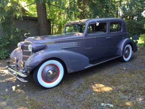 1934 Cadillac 355D Town Sedan. Charvet Classic Cars. - YouTube
