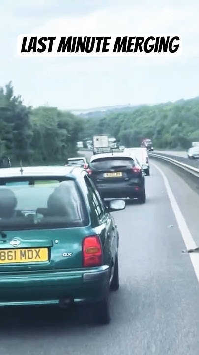 Crazy dangerous Micra driver merging lane last minute! #a27 #brighton #dangerousdriver # ...