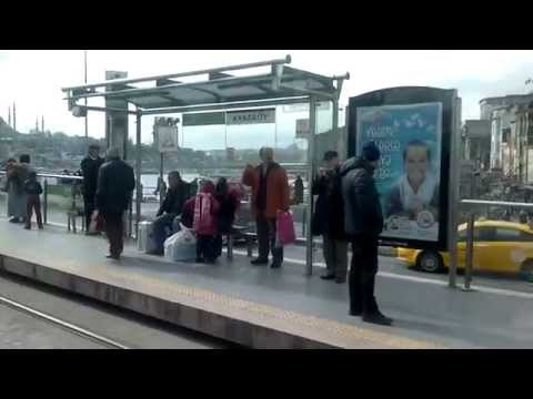 Tramvayla Aksaray'dan Kabataş'a (18-03-2015 )