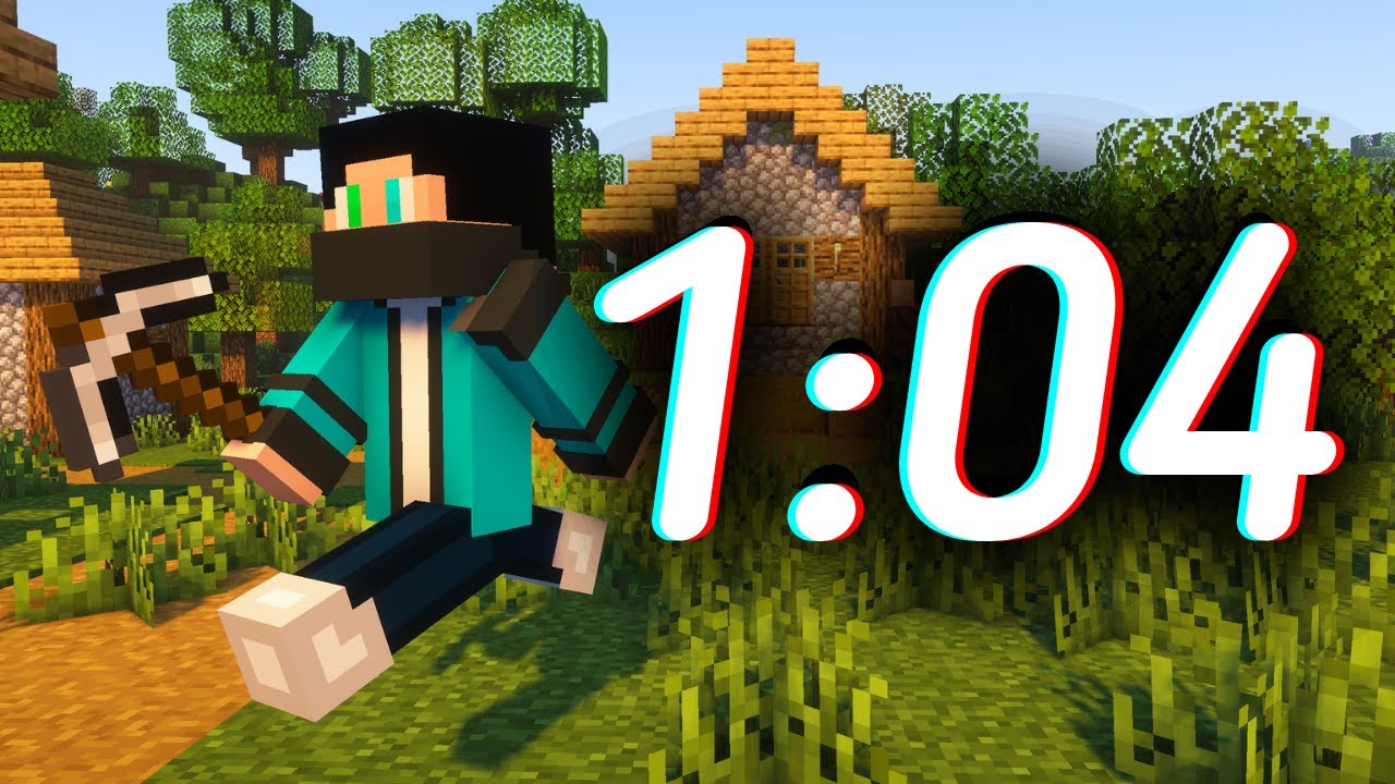 Minecraft Speedrun - 1:04 End Enter (Set Seed) - YouTube