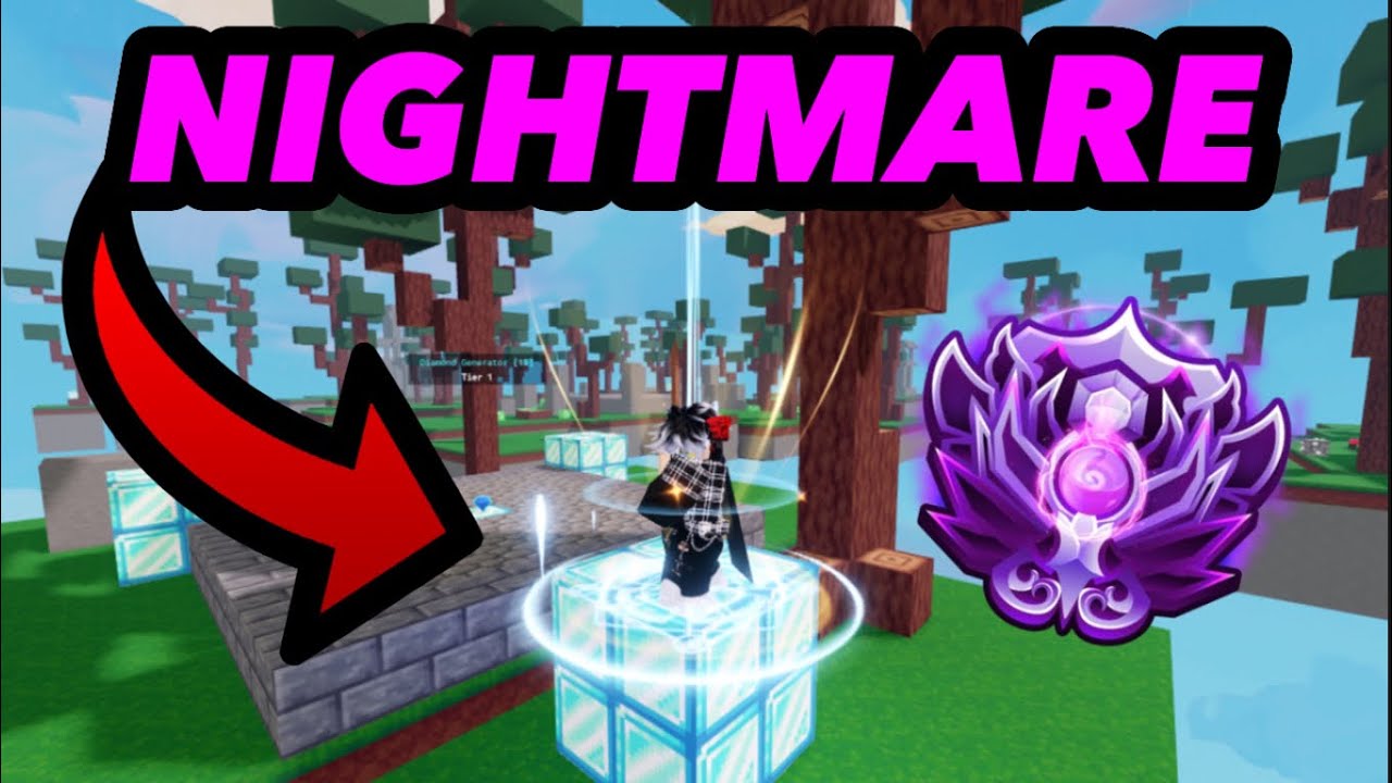 I got nightmare 😱😲 (roblox bedwars) - YouTube