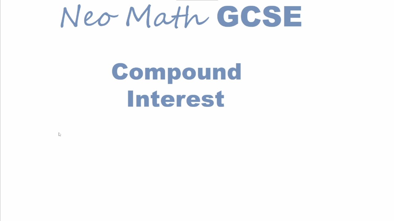 Compound Interest - Foundation and Higher - GCSE - YouTube