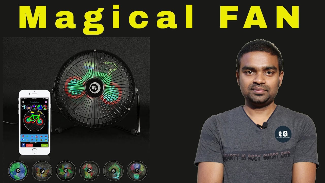 Magical FAN - Colorful Display Bluetooth Android iOS App Control FAN ...
