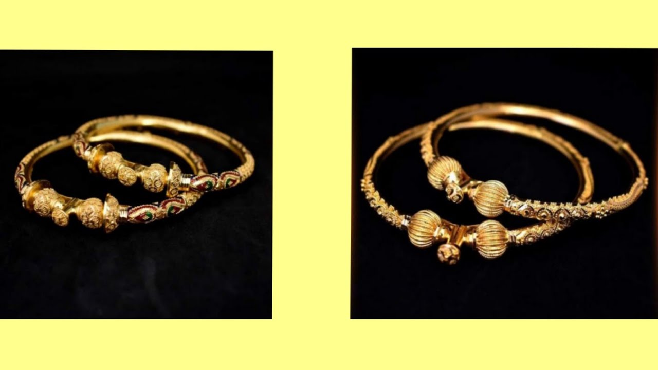 Gold Manipuri Bala design / Gold Bala design with mina/ Bridal gold ...