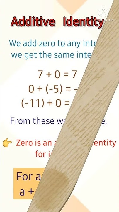 Additive identity - YouTube